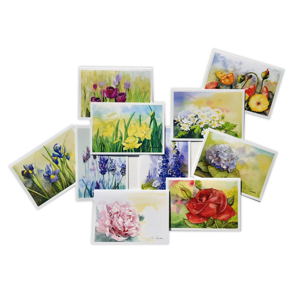 Pretty Floral Cards Card Pack – Flowery